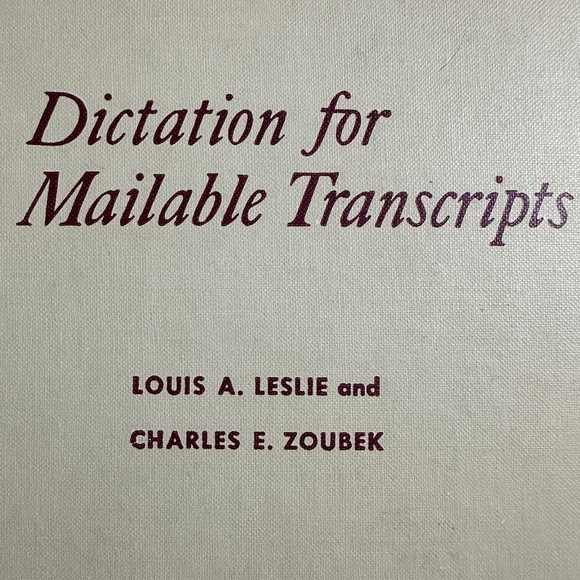 Accents | Dictation For Mailable Transcripts Textbook 195 Louis Leslie ...
